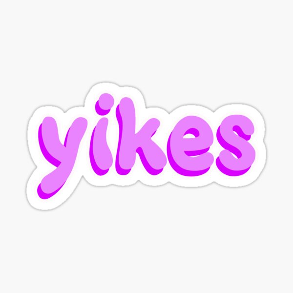 "yikes sticker" Sticker for Sale by -Fizzle- | Redbubble