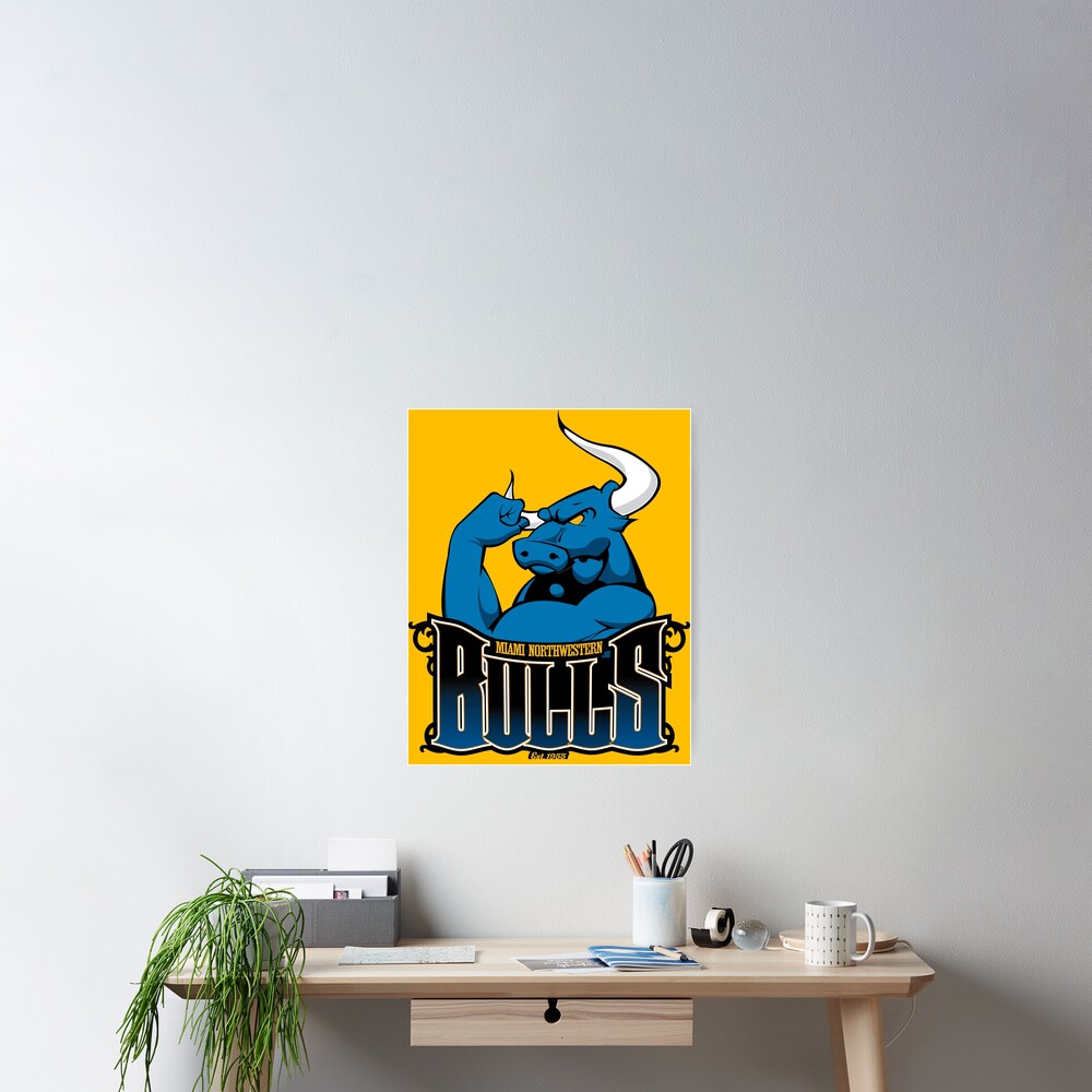 "Miami Northwestern Bulls" Poster for Sale by HBCUPride | Redbubble