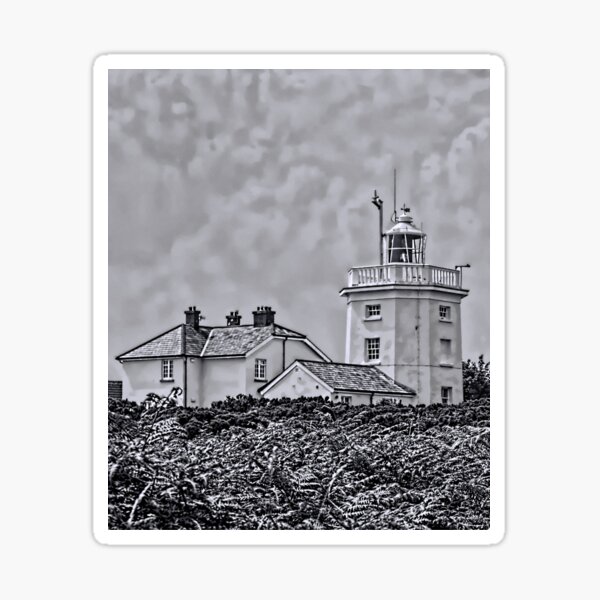 "Cromer Lighthouse Black and White" Sticker for Sale by avrilharris ...