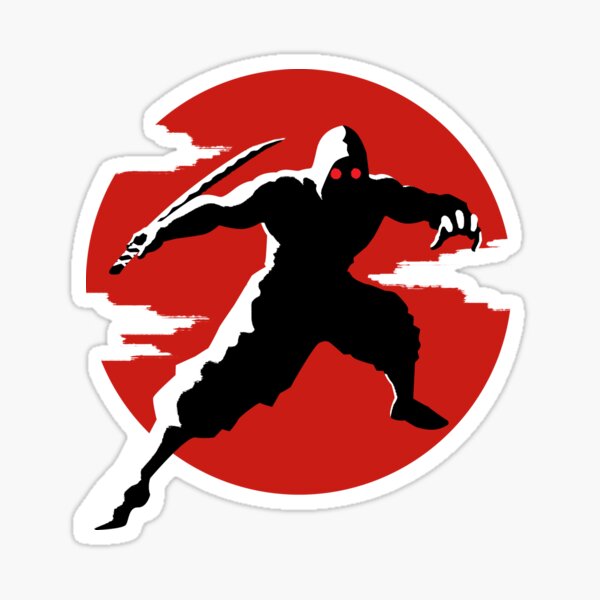 "blood ninja" Sticker for Sale by vishdrawing | Redbubble