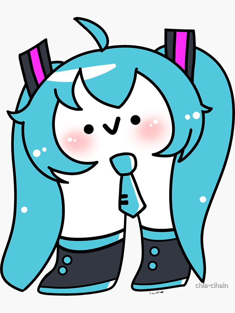 "Miku meme" Sticker by chia-cihain | Redbubble