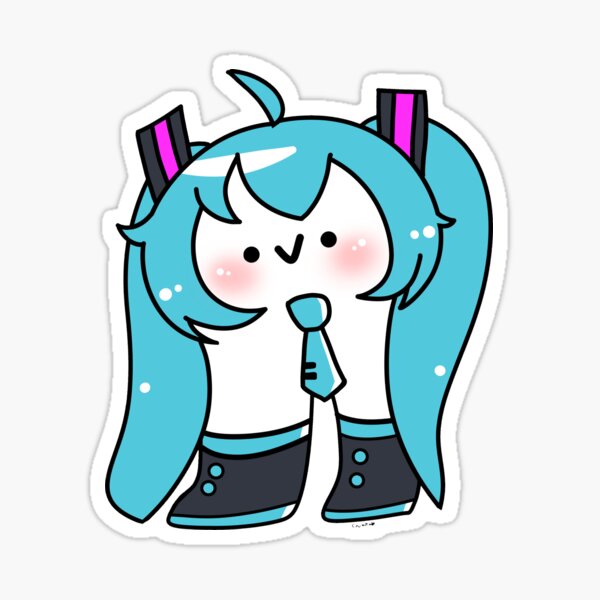 "Miku meme" Sticker by chia-cihain | Redbubble