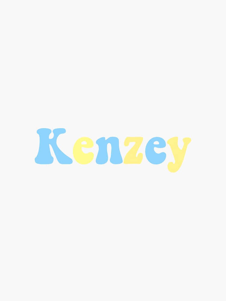 "Name: Kenzey" Sticker for Sale by Stickersbyceci | Redbubble