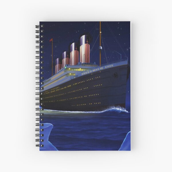"RMS TITANIC" Spiral Notebook for Sale by ERIC-ARTS | Redbubble