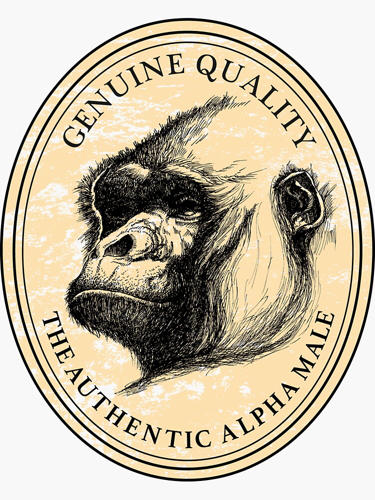 "Alpha-Male" Sticker by pjota | Redbubble