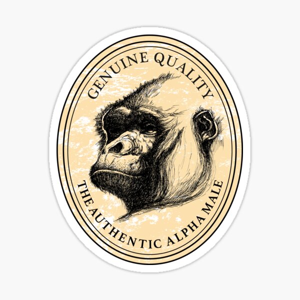 "Alpha-Male" Sticker by pjota | Redbubble