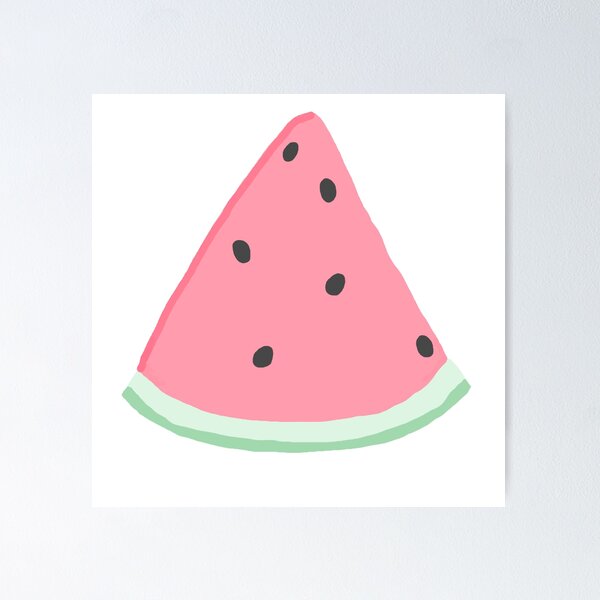 "Cute Pastel Watermelon" Poster for Sale by Mallory Makes | Redbubble