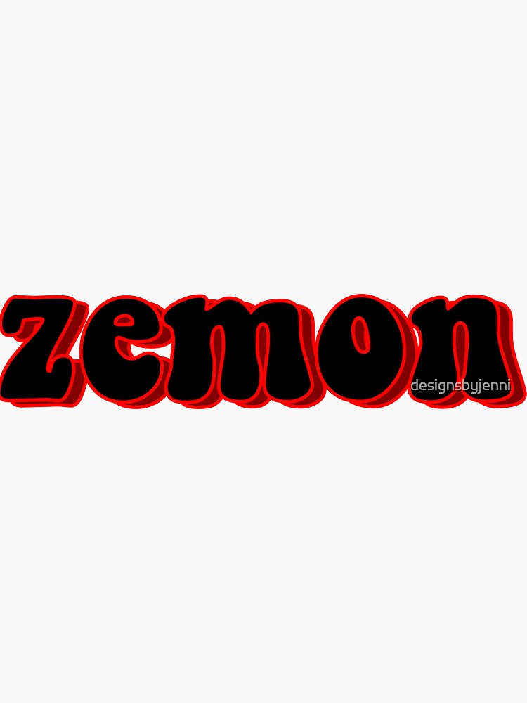 "zemon" Sticker for Sale by designsbyjenni | Redbubble