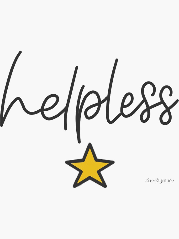 "Hamilton - Helpless" Sticker by cheekymare | Redbubble