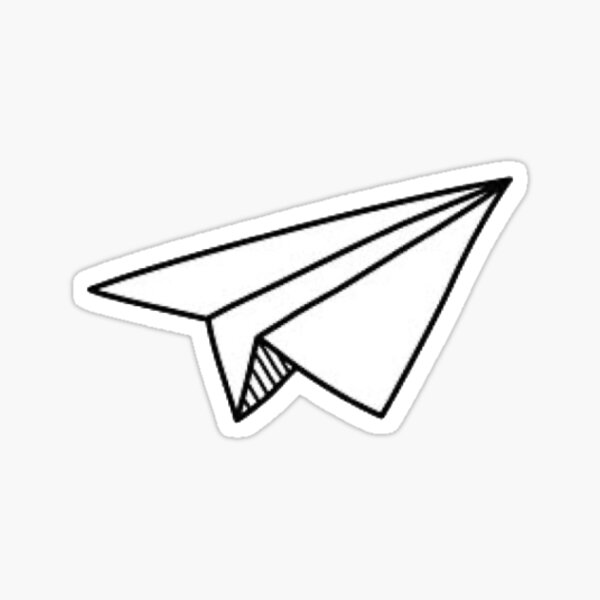 "Paper Airplane" Sticker by camillegillum | Redbubble
