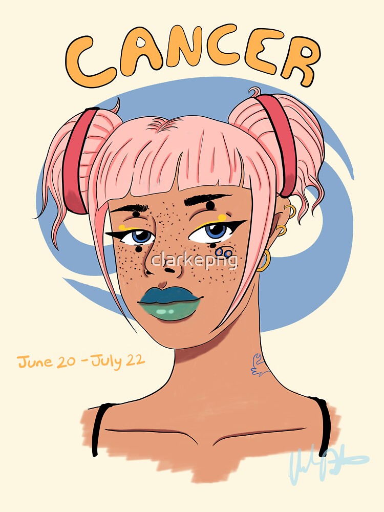 "Cancer Szn" Sticker for Sale by clarkepng | Redbubble