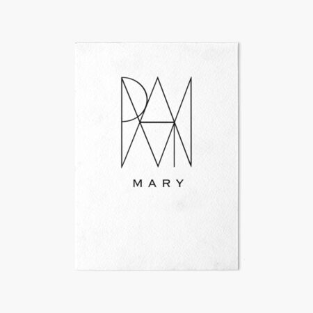 "Mary Name Logo Sticker" Art Board Print for Sale by marycarroll614 ...