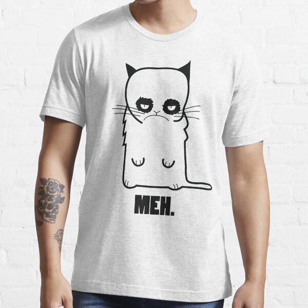 "Funny Angry Cat , Lazy Cat " T-shirt by majidkacm | Redbubble | funny ...