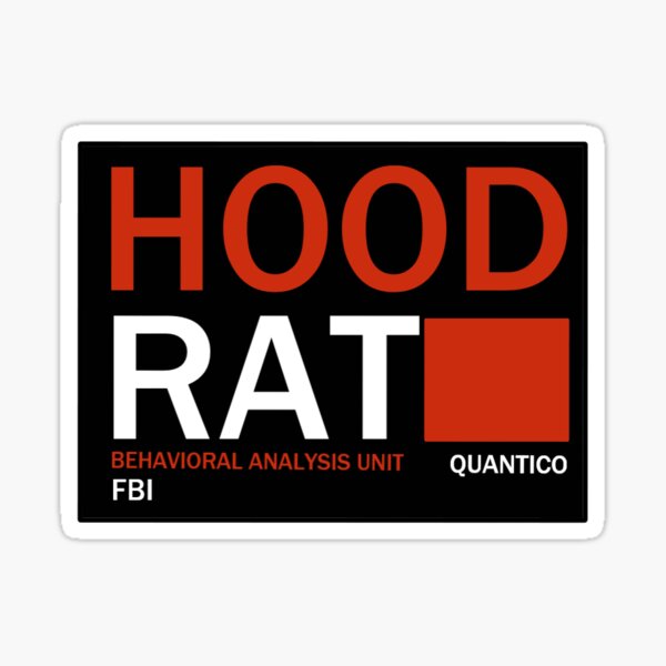 Hood Rat Stickers | Redbubble