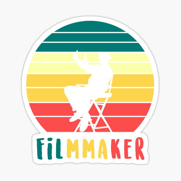 "Filmmaker " Sticker for Sale by DarkVeilAS | Redbubble