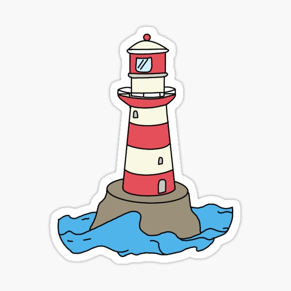"Lighthouse" Sticker for Sale by stickersbylaurt | Redbubble