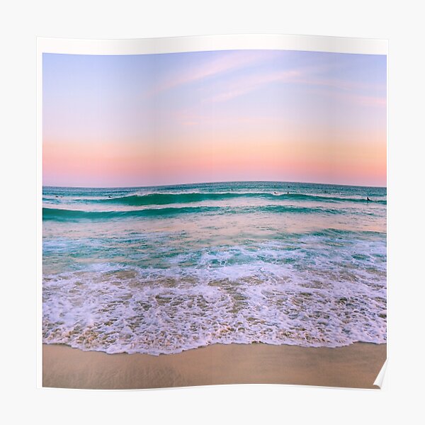 "Pink Ocean Sunsets" Poster by Tasneemmo | Redbubble