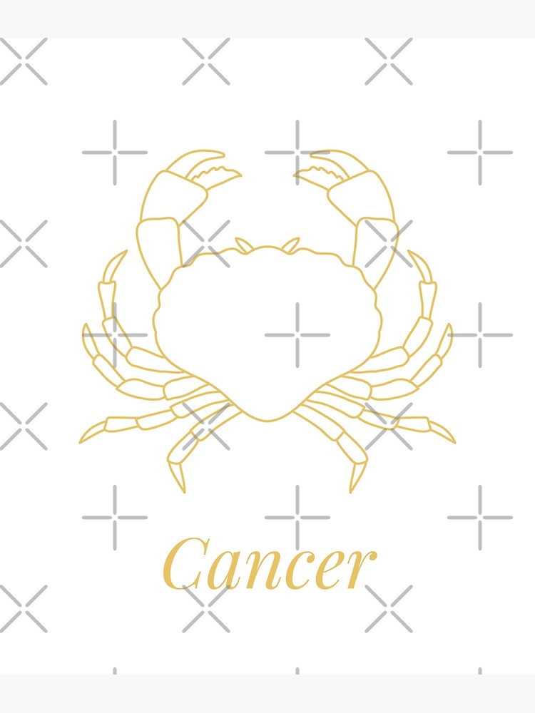 "Cancer - Crab (Star Sign) " Poster by ClothingCow | Redbubble