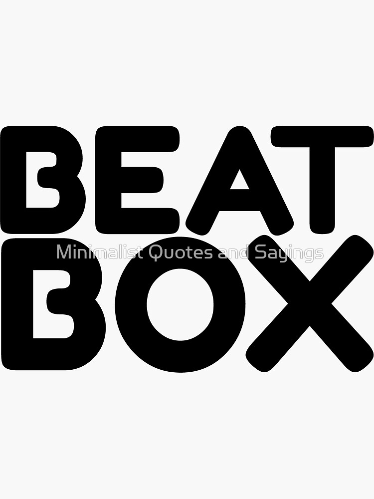 Sticker « beatbox », par brunohurt | Redbubble