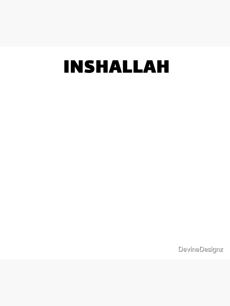 "Inshallah - If God Wills - Black English Text" Socks for Sale by ...