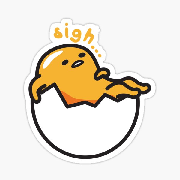 Lazy Egg Stickers | Redbubble