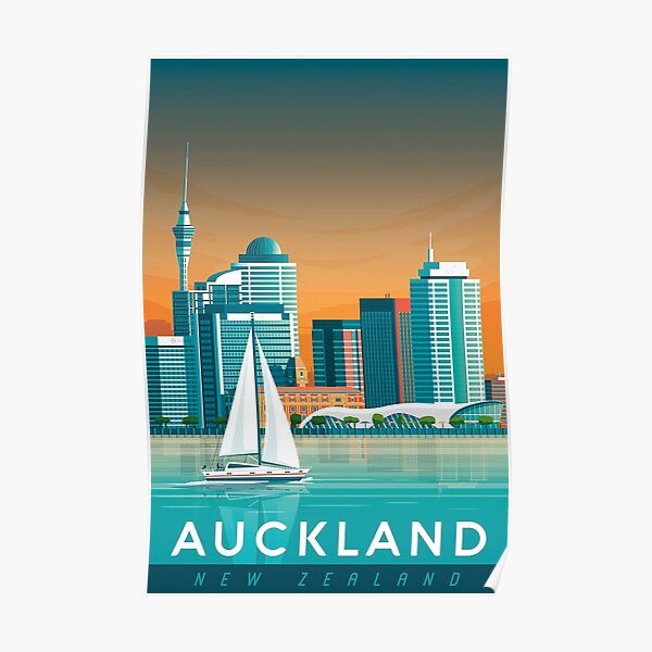 "Auckland New Zealand " Poster for Sale by art-lovers | Redbubble