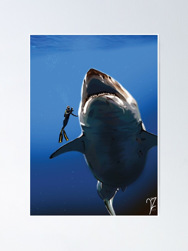 "Megalodon 2019" Poster by Artof-ThomasD | Redbubble