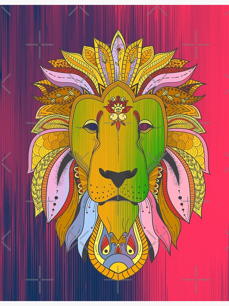 "Zen Lion Art" Poster for Sale by ArtTees44 | Redbubble