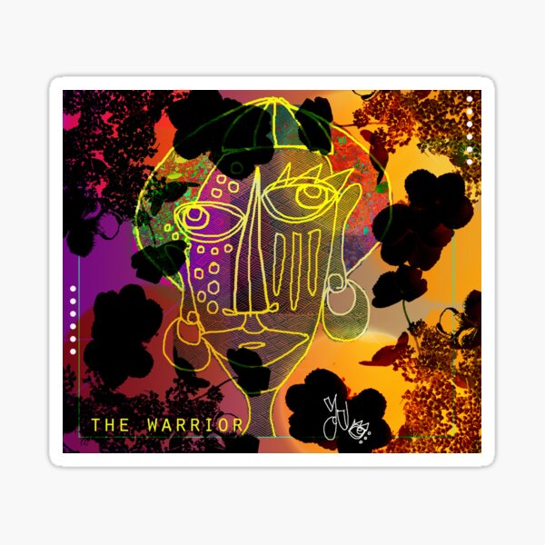 "TheWarrior" Sticker for Sale by unexpectedYU | Redbubble