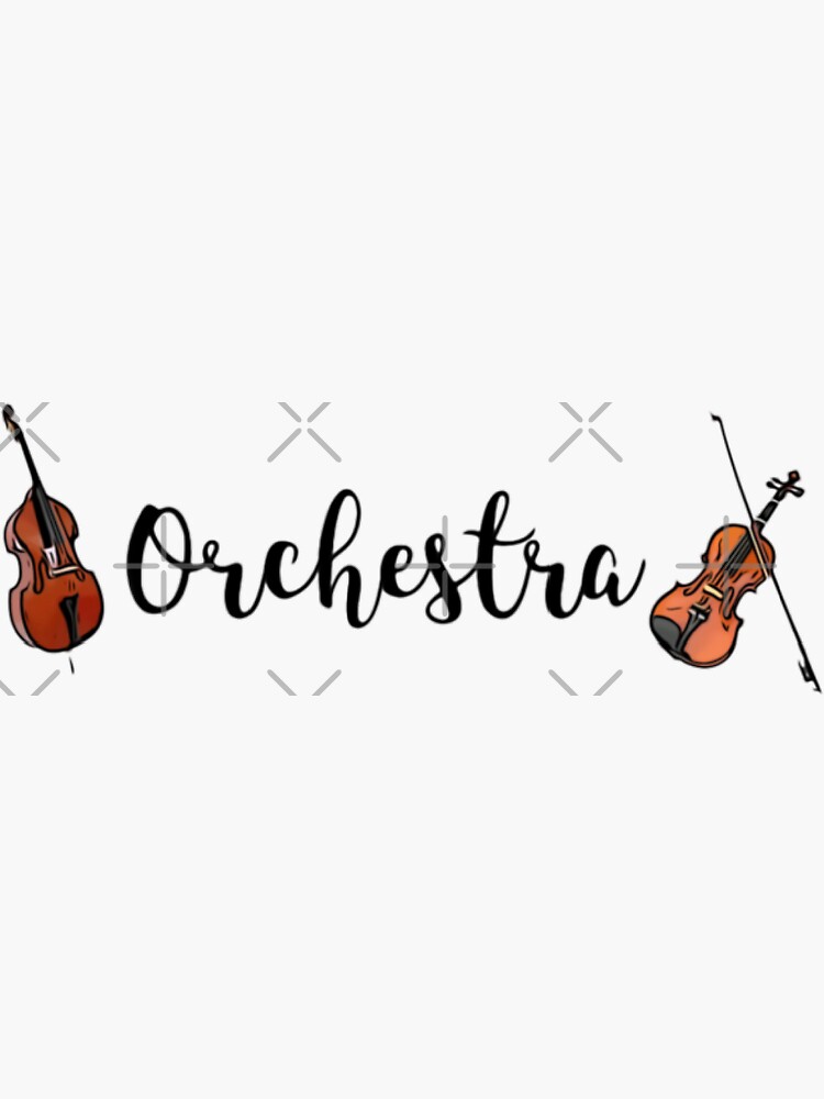 "Orchestra" Sticker for Sale by kathlyncardoso | Redbubble