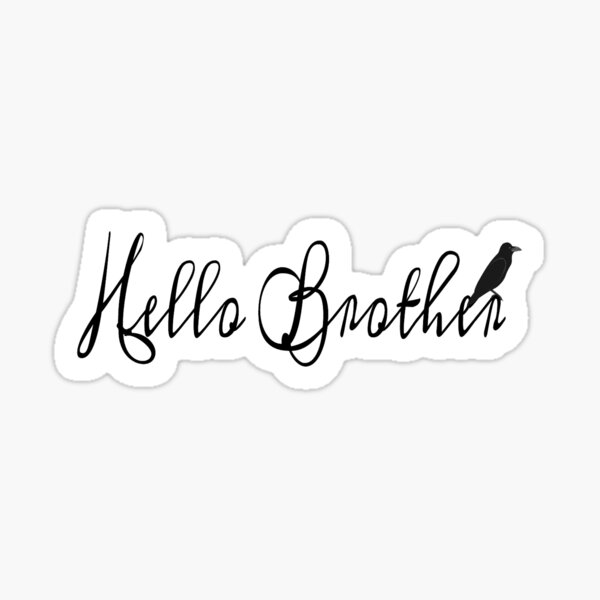 "hallo Bruder" Sticker von designbynini | Redbubble