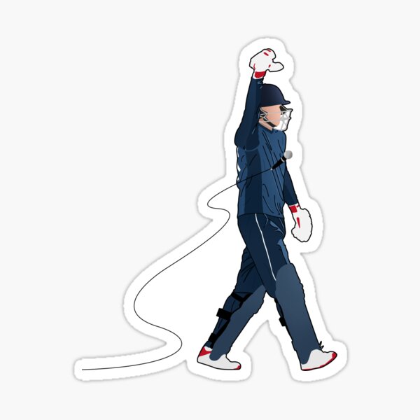 "Joe Root Mic Drop" Sticker by HitFor6 | Redbubble