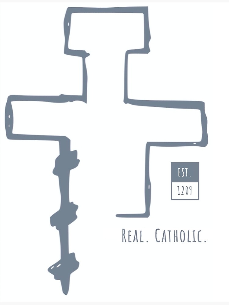 "Franciscan Friars logo" Art Print by nvromeo | Redbubble