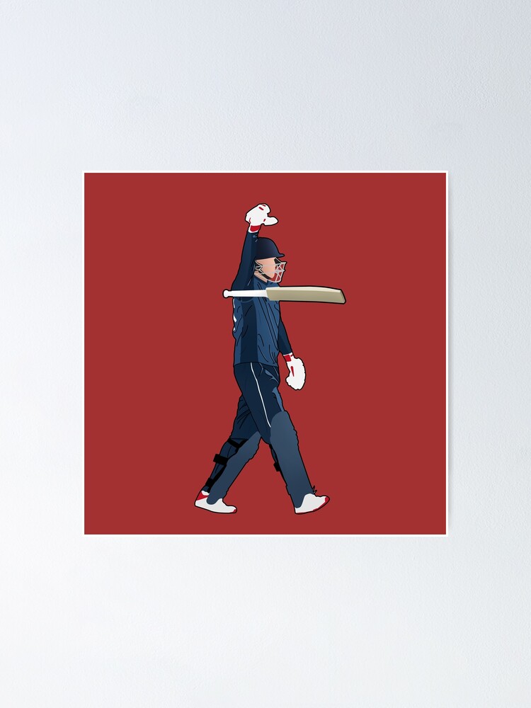 "Joe Root Bat Drop" Poster for Sale by HitFor6 | Redbubble