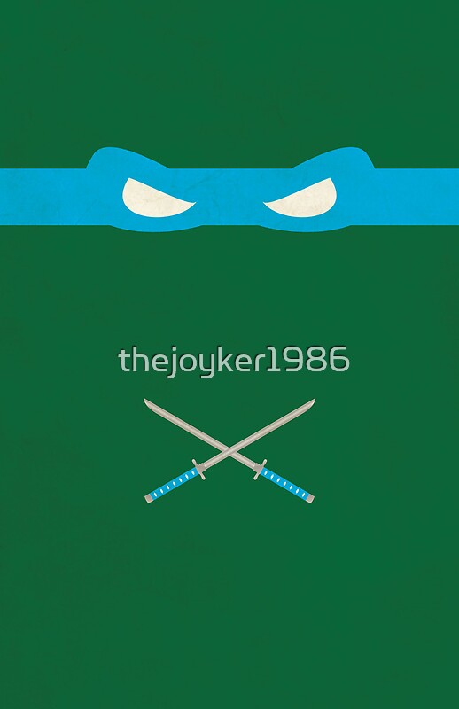 "Blue Ninja Turtles Leonardo" by thejoyker1986 | Redbubble