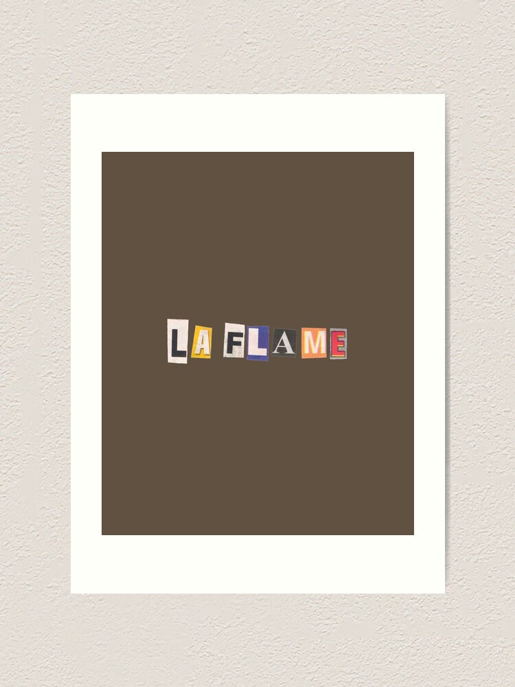 "Travis Scott - La Flame Logo" Art Print for Sale by Knav44 | Redbubble