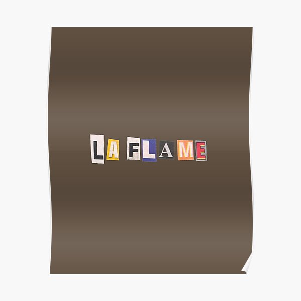 "Travis Scott - La Flame Logo" Poster by Knav44 | Redbubble