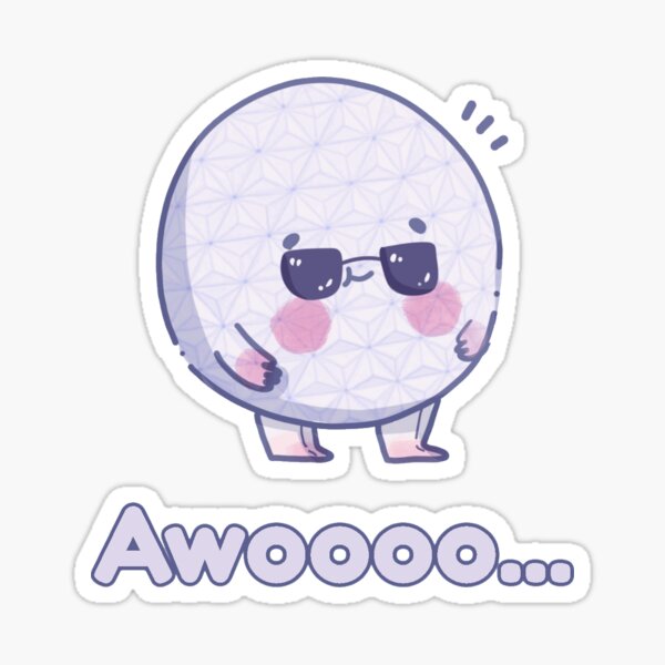 "Awoooo" Sticker by DisneyInDetail | Redbubble