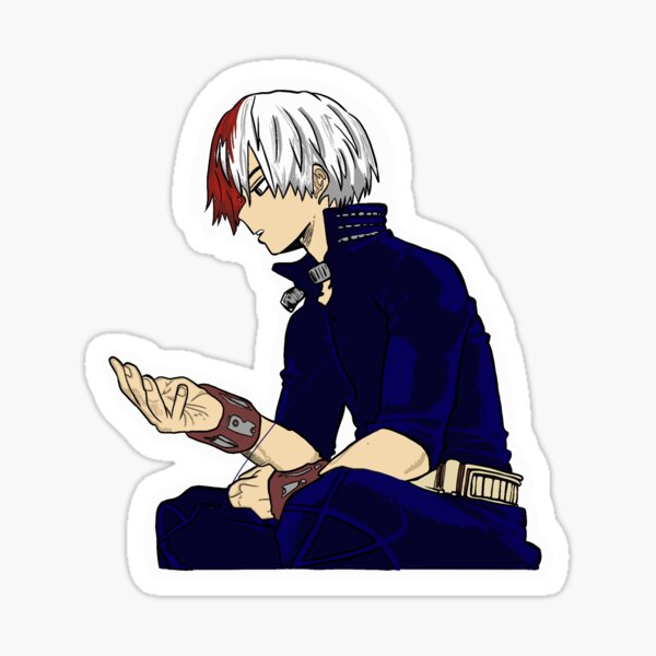 "Todoroki" Sticker by gabbyparker5100 | Redbubble