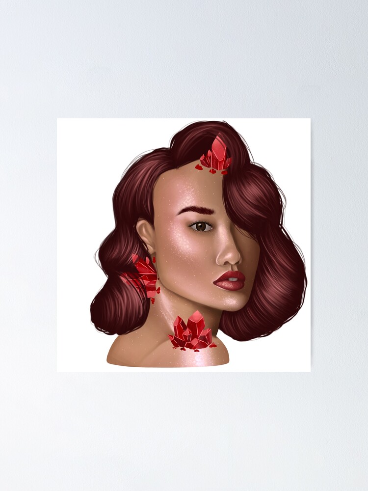 "Ruby Portrait " Poster for Sale by TheDoggoDraws | Redbubble