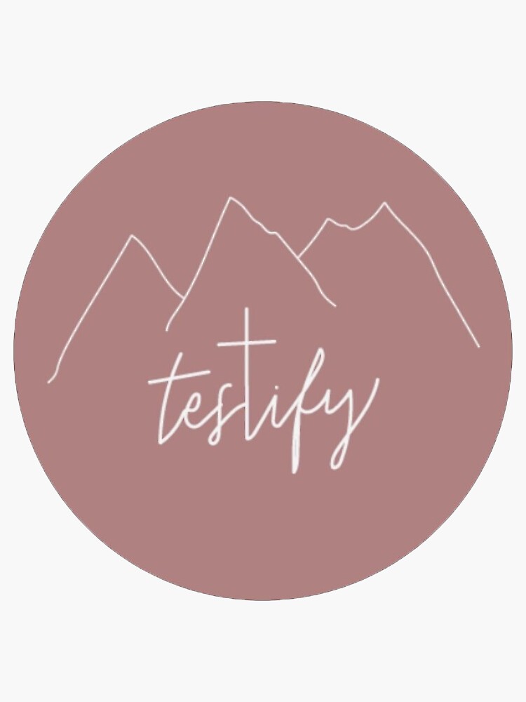 "Testify Logo" Sticker for Sale by TestifyHisGlory | Redbubble