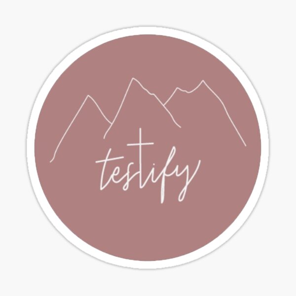"Testify Logo" Sticker for Sale by TestifyHisGlory | Redbubble