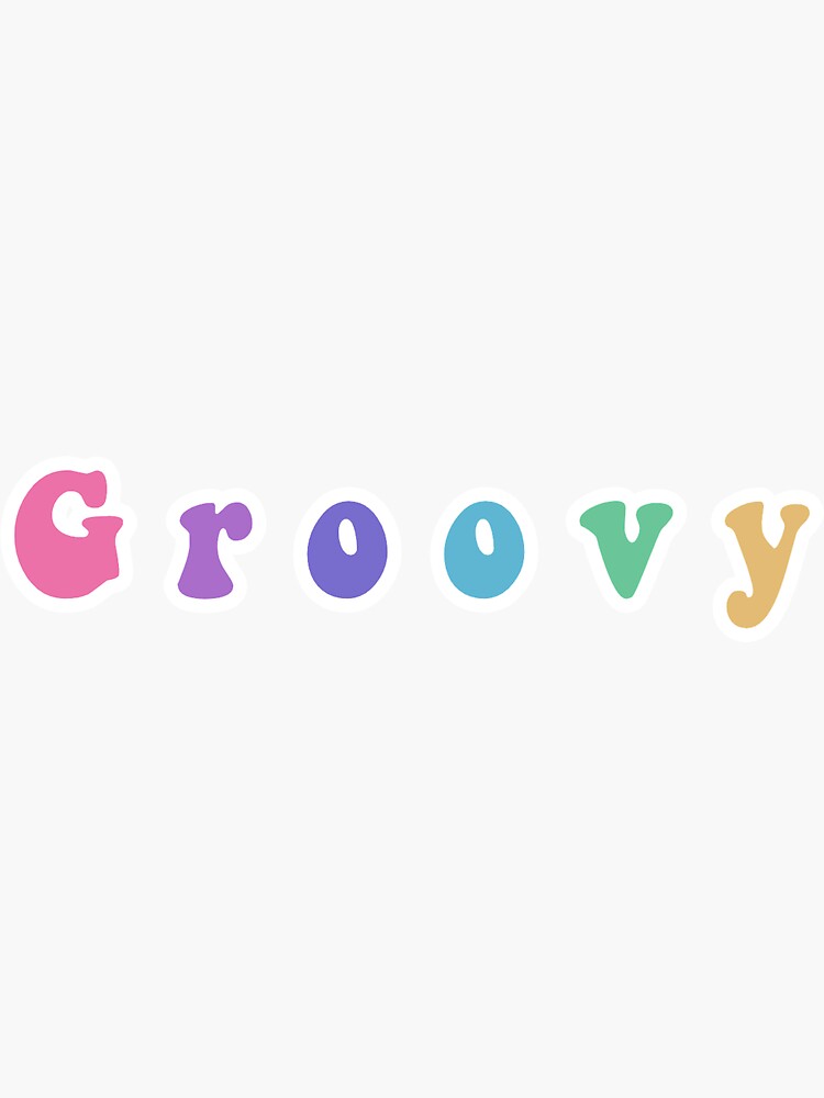 "Groovy VSCO Sticker" Sticker by milenafirsova | Redbubble