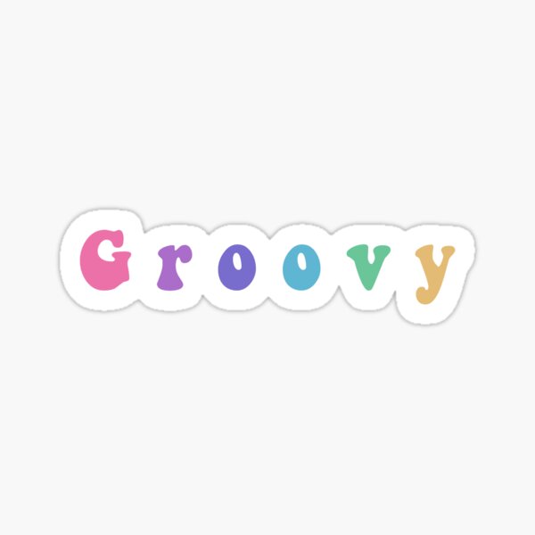 "Groovy VSCO Sticker" Sticker by milenafirsova | Redbubble