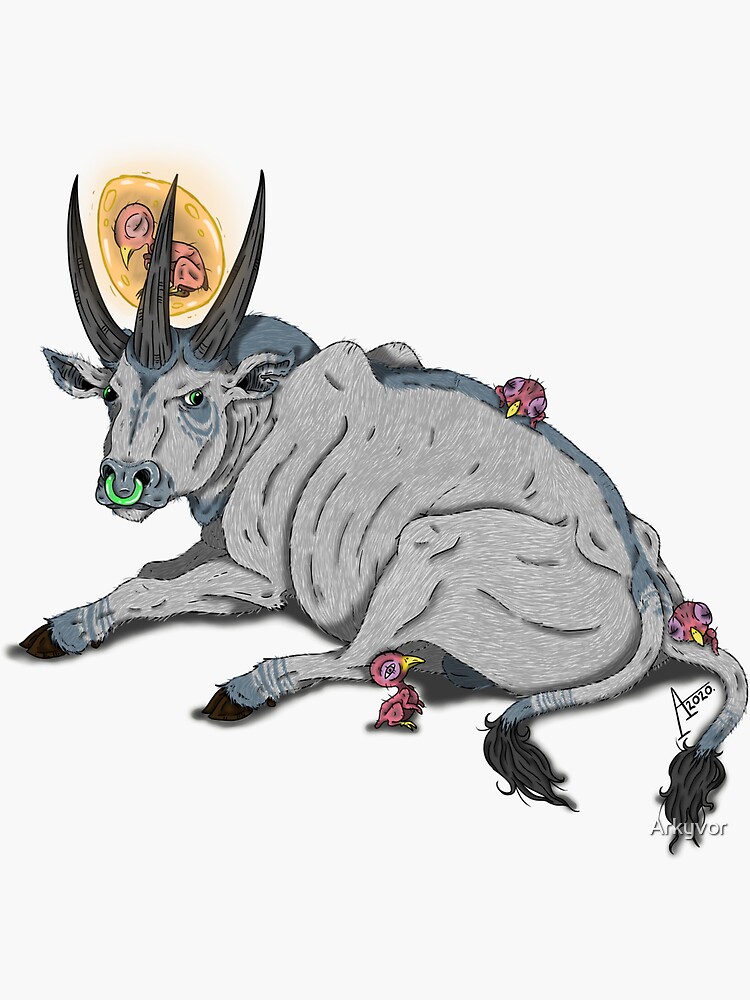 "Holy Cow" Sticker for Sale by Arkyvor | Redbubble