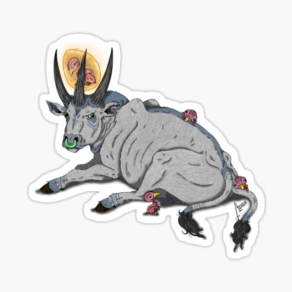 "Holy Cow" Sticker for Sale by Arkyvor | Redbubble