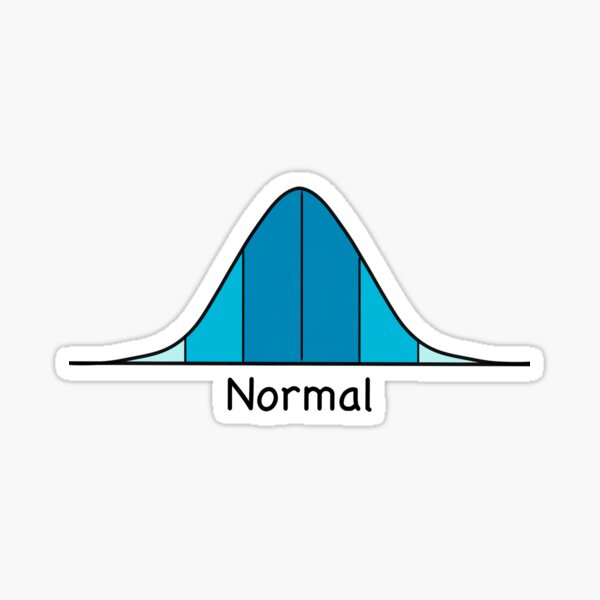 "Normal Bell Curve" Sticker by GammaGirl-X | Redbubble
