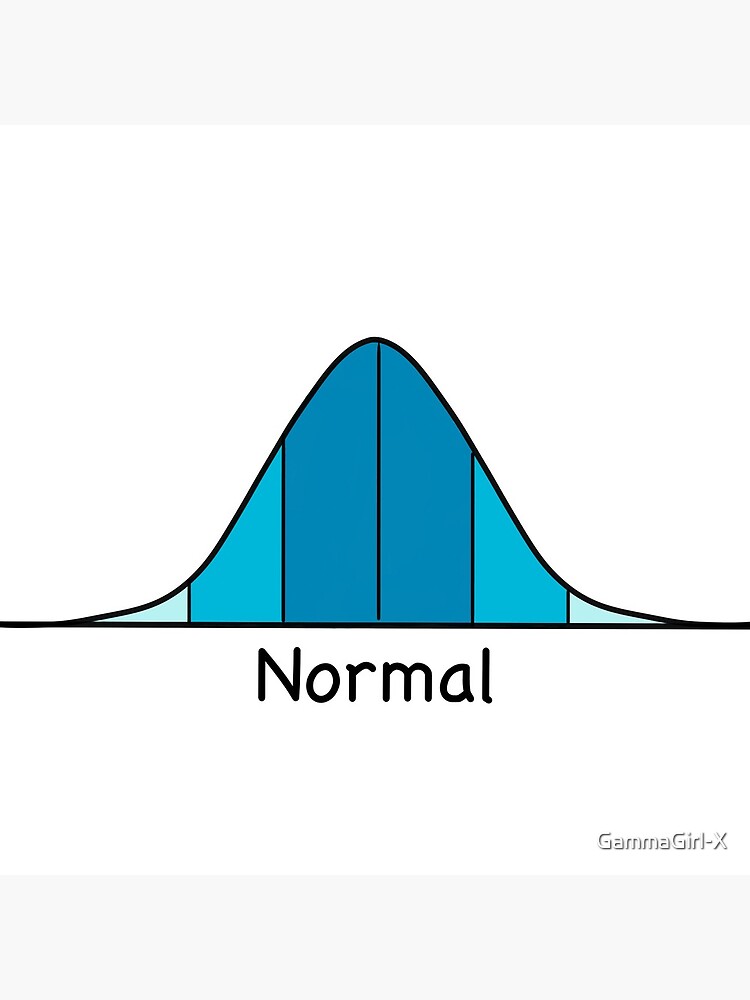 "Normal Bell Curve" Poster for Sale by GammaGirl-X | Redbubble
