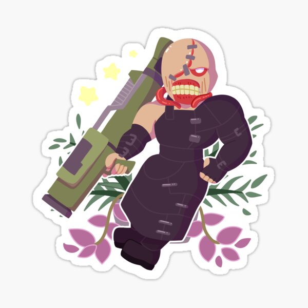 "NEMESIS RE3" Sticker by tangledbeasties | Redbubble