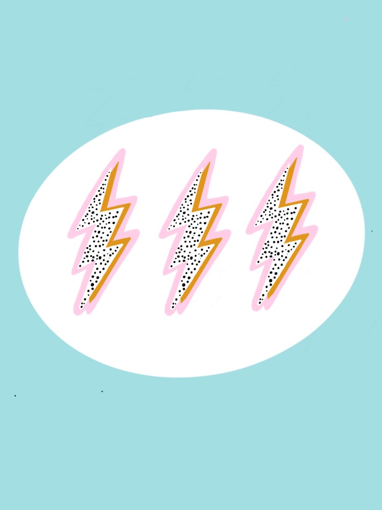 "Aesthetic lightning bolt stickers" Sticker for Sale by laxbro3011 ...